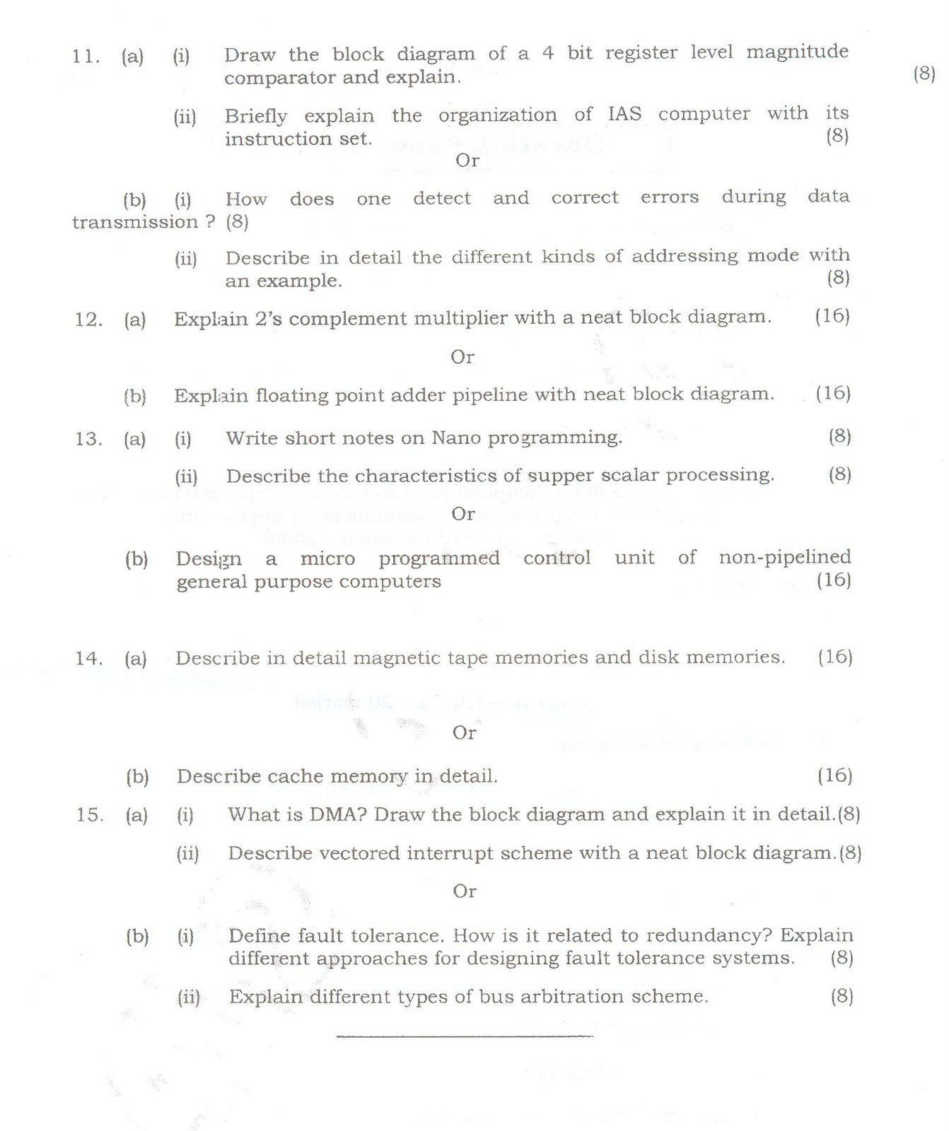 EC2303 COMPUTER ARCHITECTURE AND ORGANIZATION old anna university exam ...