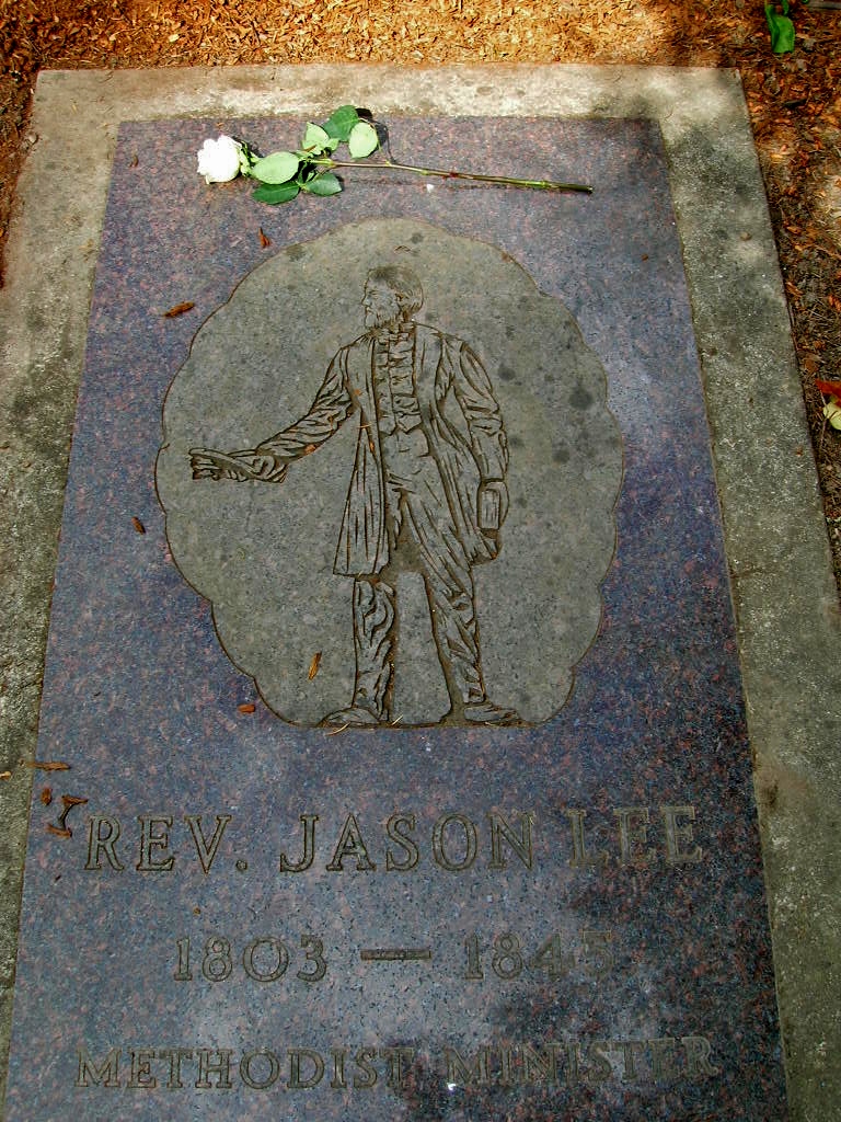 Salem Breakfast on Bikes: Work on 1906 Railing at Jason Lee Cemetery ...