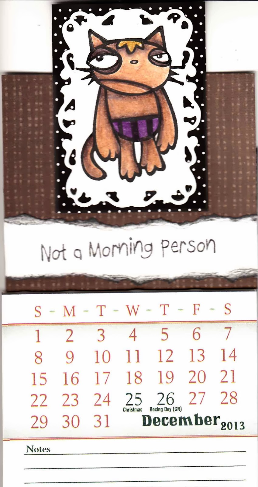 Holley's Blog: Cute little calendars