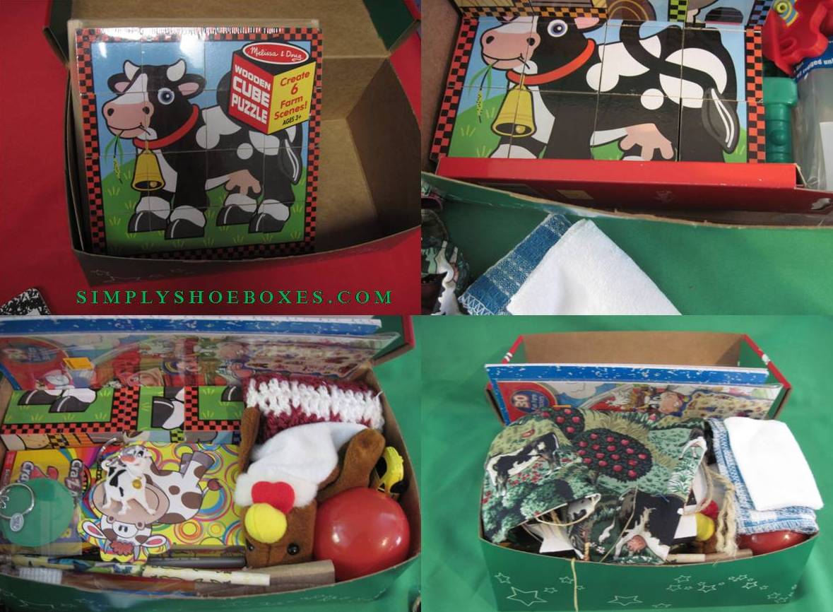 Simply Shoeboxes: Barnyard Themed Operation Christmas Child Shoebox for ...