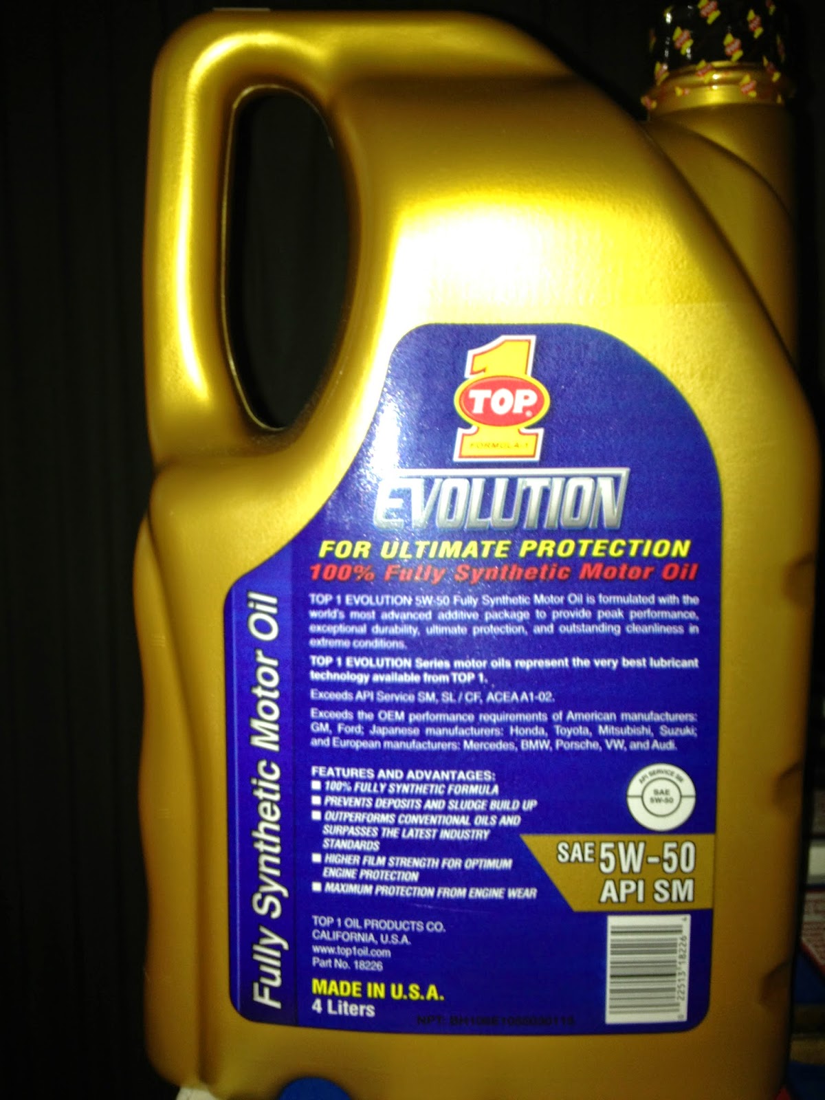 Mahindra Scorpio Johor Bahru: Selling TOP1 Engine Oil 5W50 Fully ...