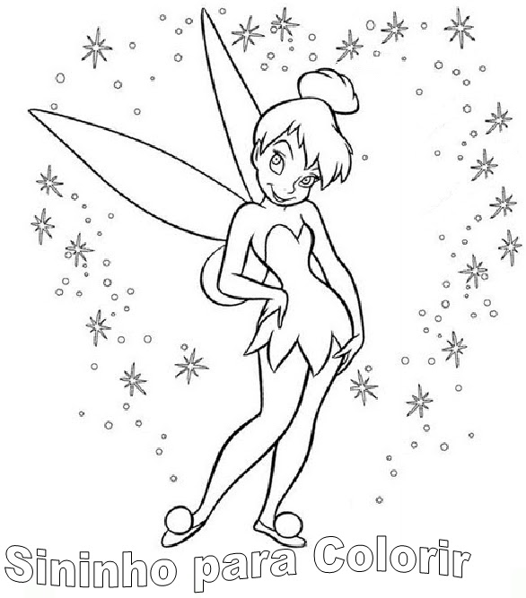 Coisinhas para Crianças: Desenhos da Sininho para Colorir