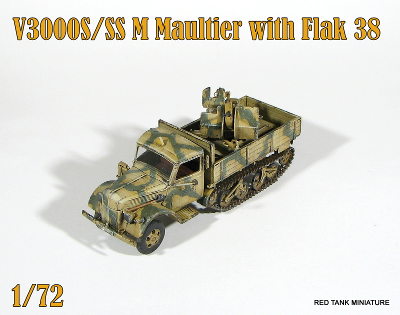 Gulumik Military Models: V3000S/SS M Maultier with Flak 38 1/72 IBG 72075