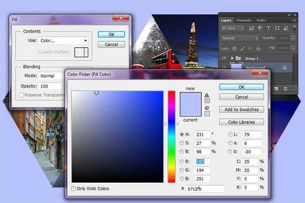 PhotoEffect: How to Make a Triangle Photoshop Collage