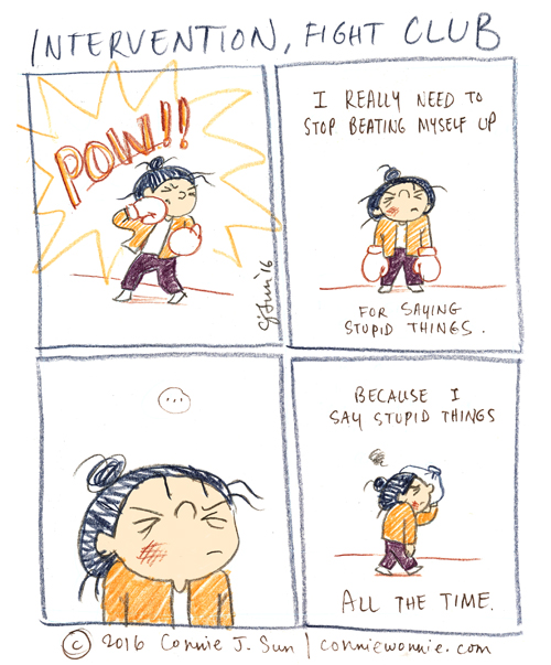 cartoonconnie comics blog: Intervention, Fight Club