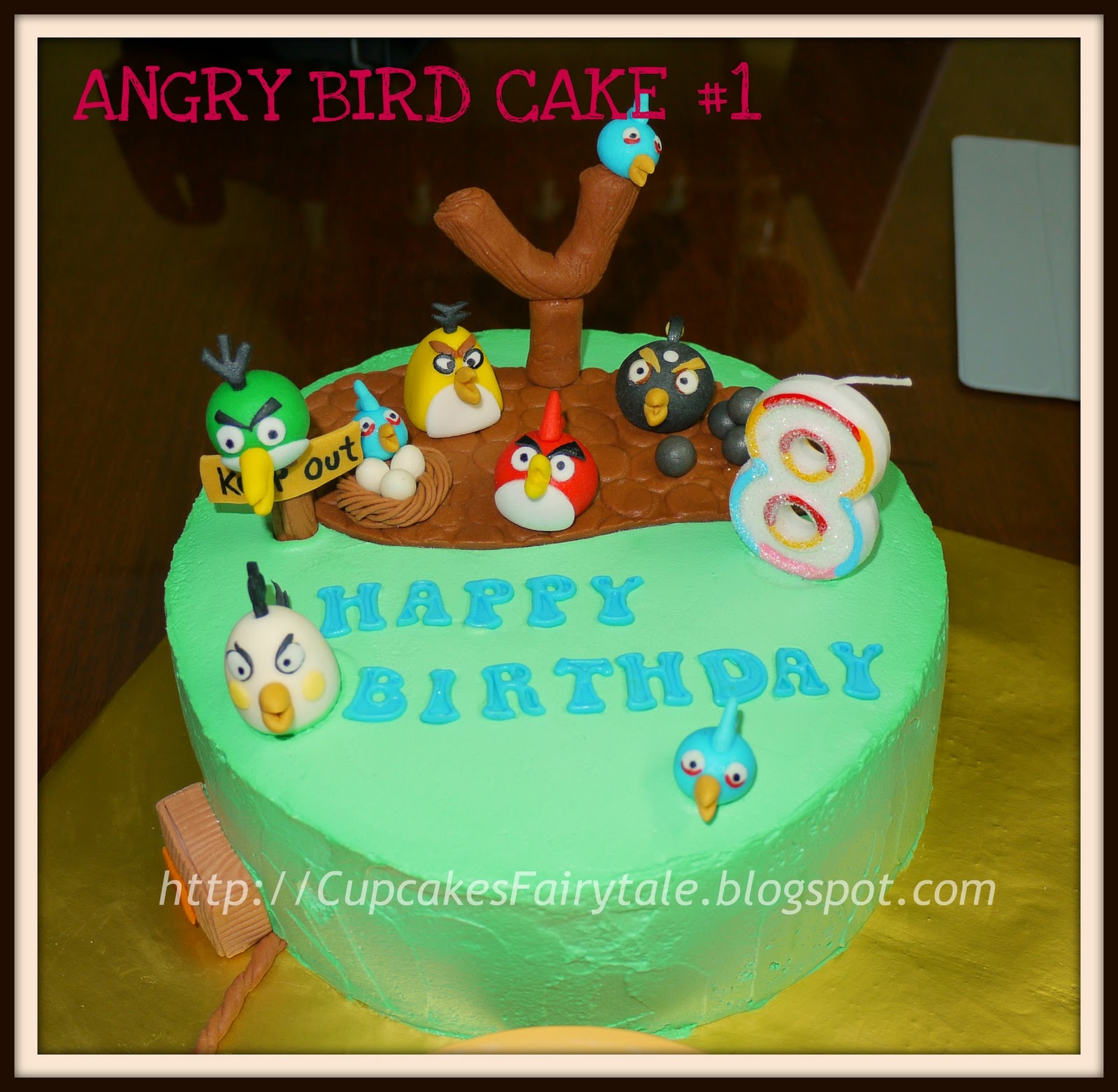 Cupcakes Fairytale: VICTOR'S 8TH BIRTHDAY CAKE - ANGRY BIRDS