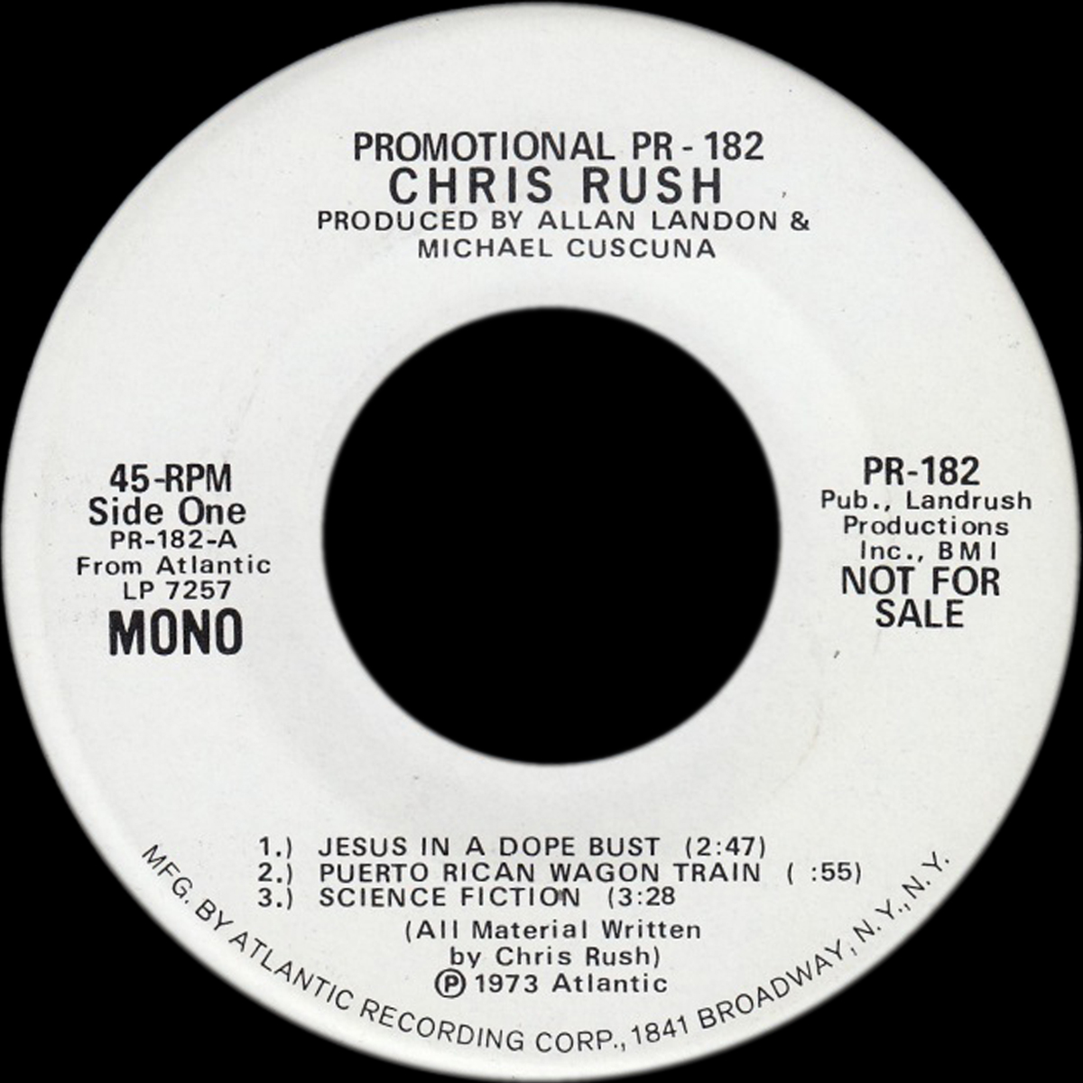 Vintage Stand-up Comedy: Chris Rush - First Rush 1973