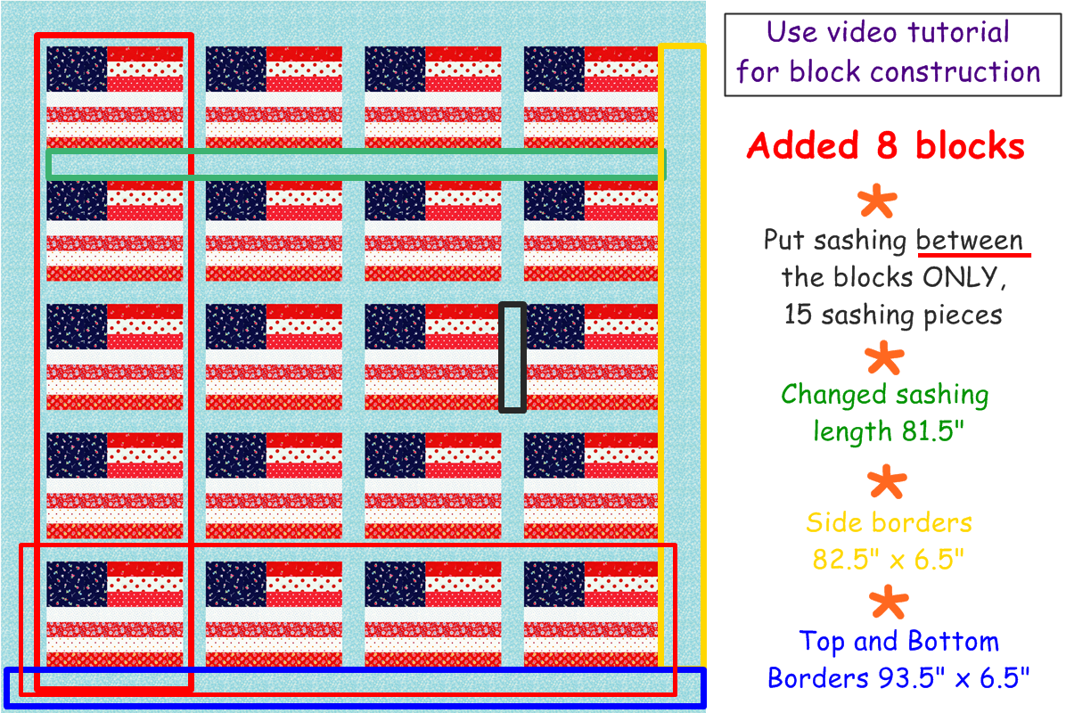 Podunk Pretties Quilting: American Flag Quilt ~ FREE QUILT PATTERN