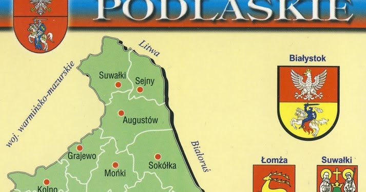Poland on Postcards: Województwo Podlaskie / Podlasie Region
