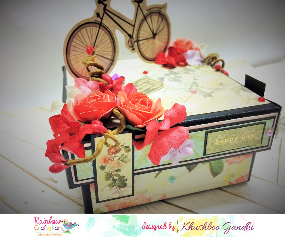 Welcome to Rainbow Craftykari Blog: Quick and Easy Chipboard Box ...