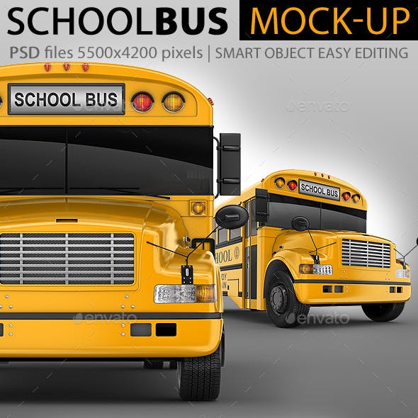 160+ Best Bus Mockup Templates | Free & Premium