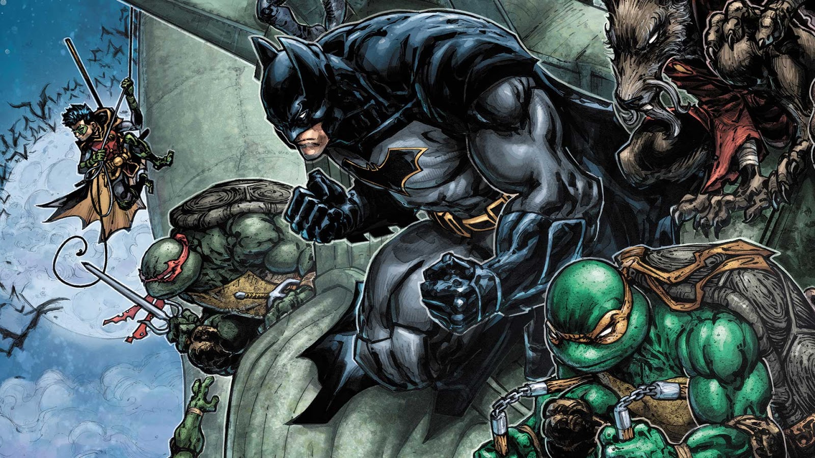 Weird Science DC Comics: BATMAN/TEENAGE MUTANT NINJA TURTLES II #6 Review
