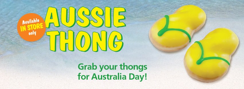 Around The World Krispy Kreme Australia New Aussie Thong Donuts