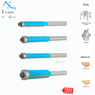 1/4 Inch Shank Flush Trim Carbide Pattern Router Bit Blade Woodworking ...