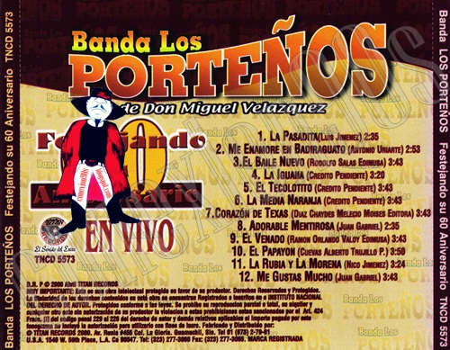 conexion90s: BANDA LOS PORTEÑOS - 60 aniversario