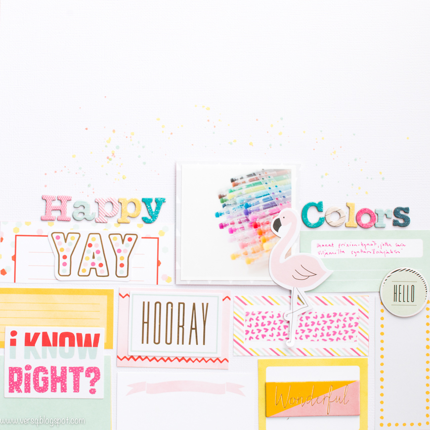 Happy Colors + process video - V-tyylillä