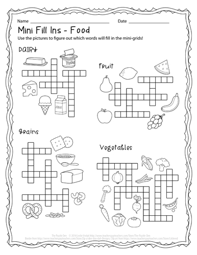 The Puzzle Den: Fill Ins