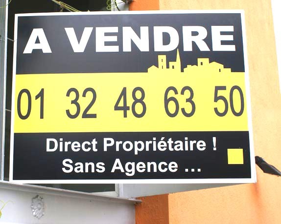 French Vocabulary Illustrated: pancarte