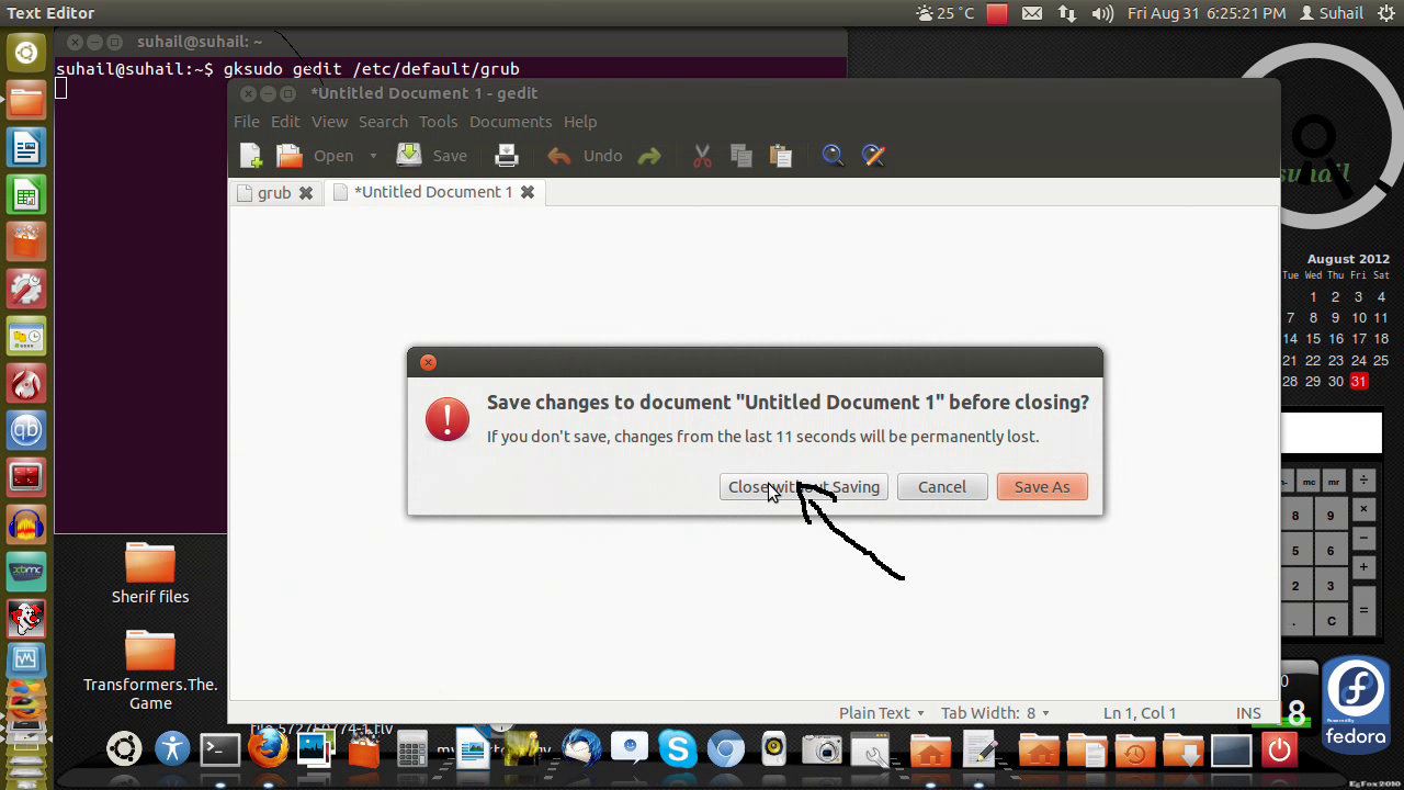 how do i set the grub timeout in ubuntu 12.04