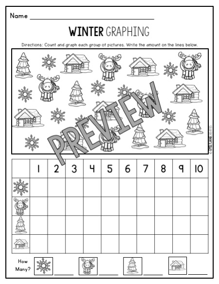 Emily Jane Creates: JANUARY NO PREP KINDERGARTEN PACKET-OVER 100 PAGES!