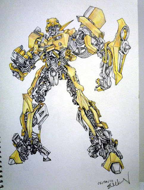 Simple: Transformers: Bumblebee drawing