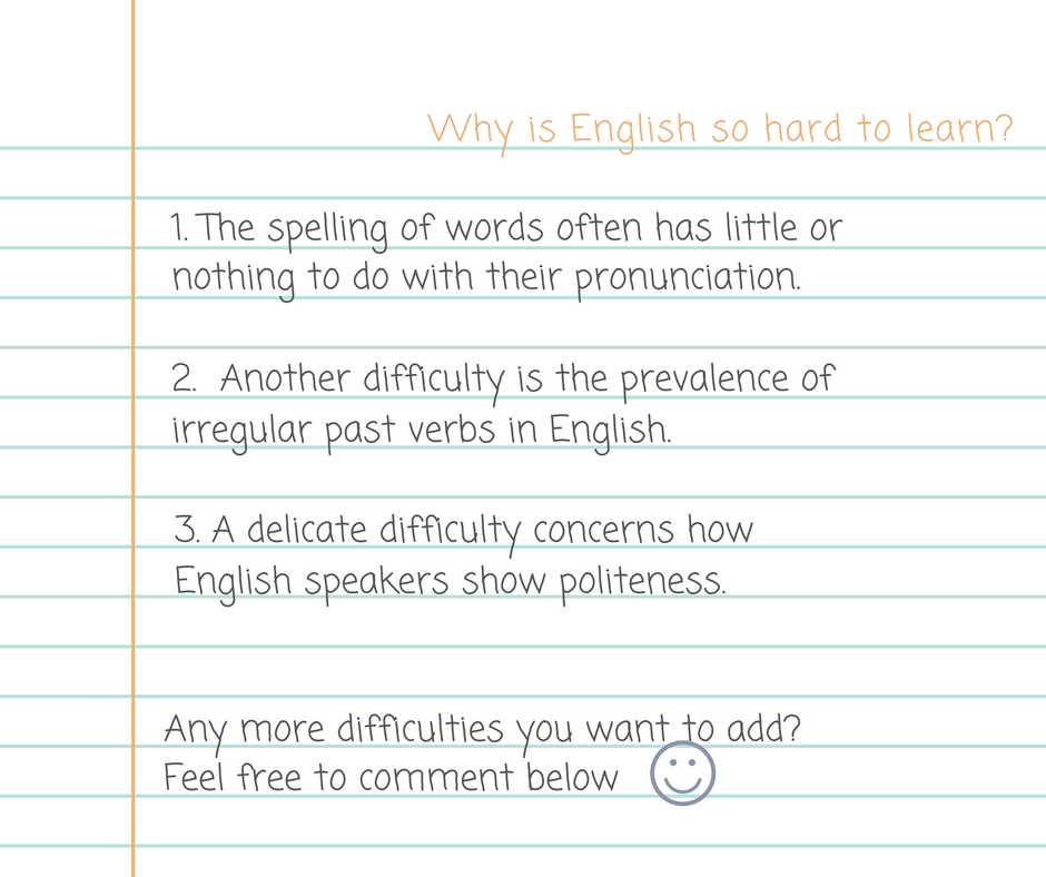 Why is English so hard to learn? ~ Everything ELICOS Course