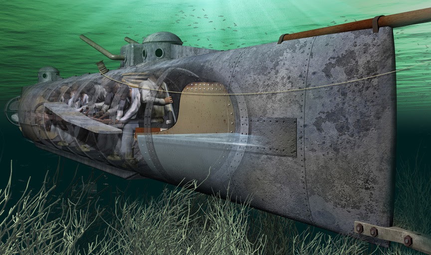 El misterioso hundimiento del CSS Hunley: Develado | www.elSnorkel.com