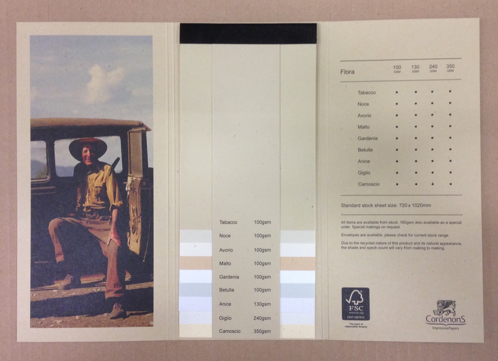 Justin's Amazing World At Fenner Paper: New Flora swatch