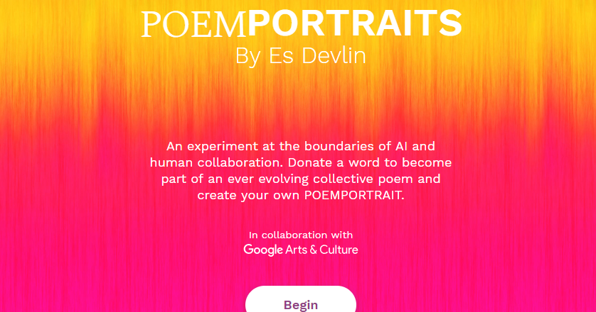 Interstellar Superunknown: MFT: Google Poem Portraits