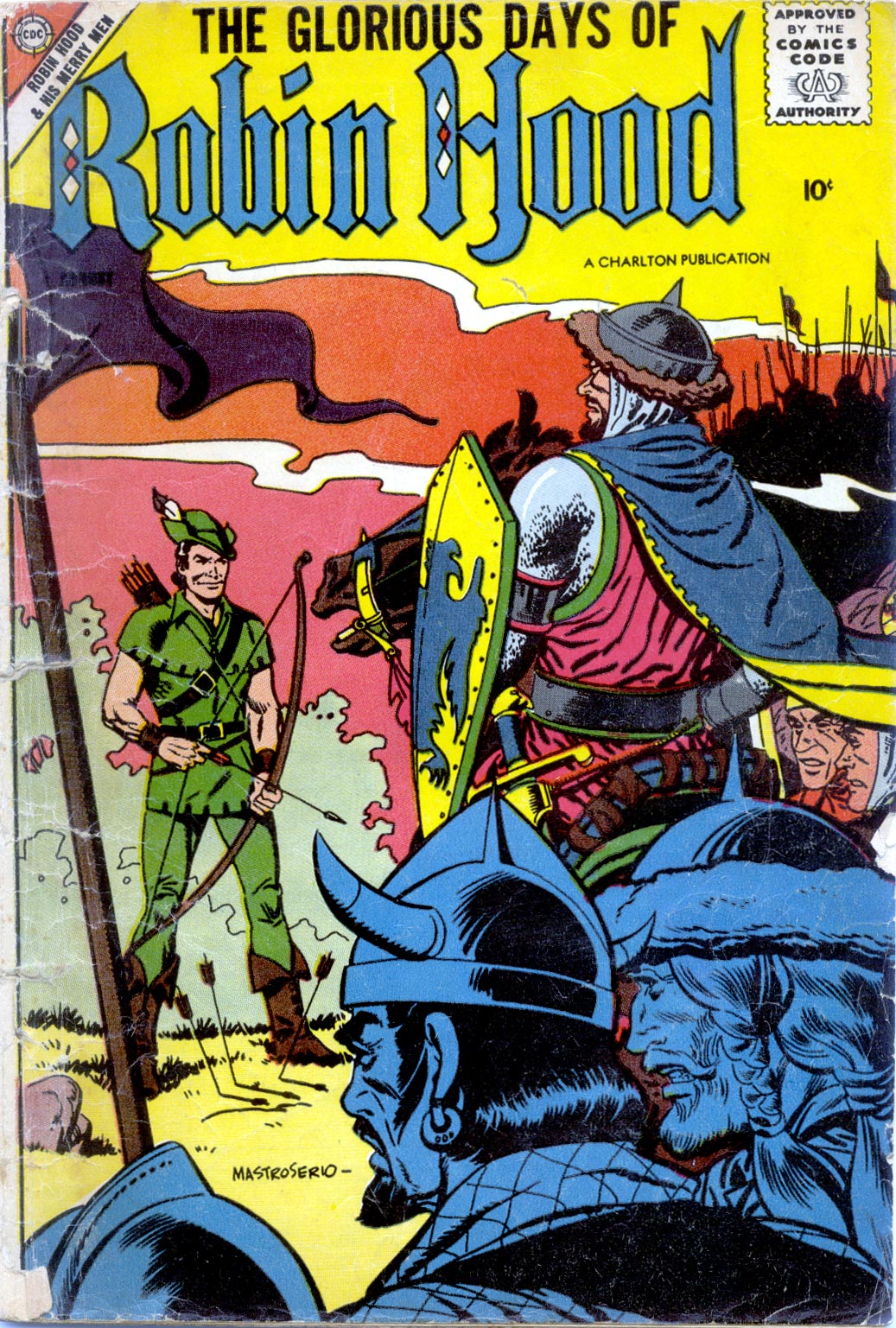 THE CHARLTON COMICS READING LIBRARY: ROBIN HOOD #38 August 1958