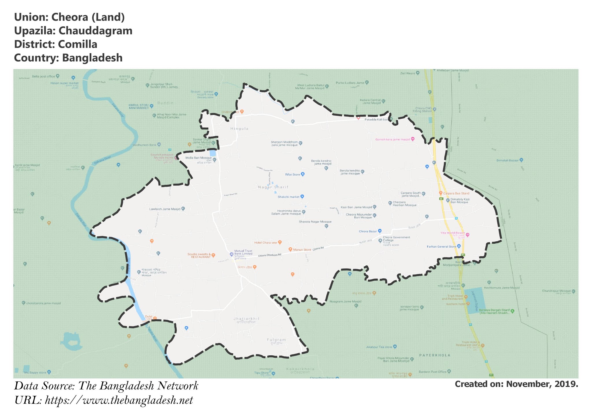Cheora Union, Comilla