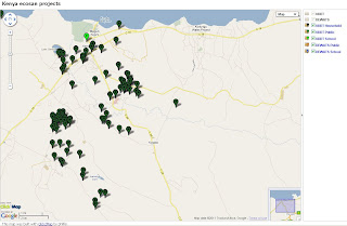 Ecosan Kenya Network: Maps of ecosan projects in Kenya