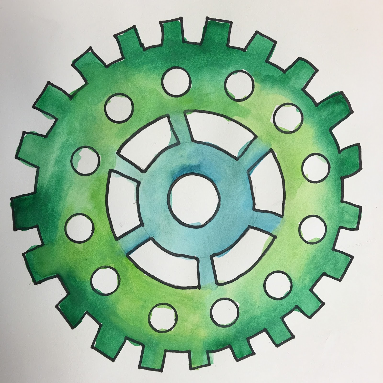 Art Room Blog: 3rd Grade Gears...