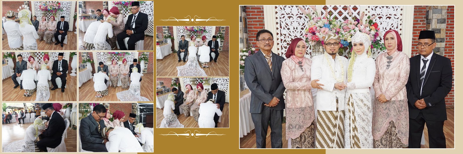Sample Design Kolase Album Wedding / Pernikahan
