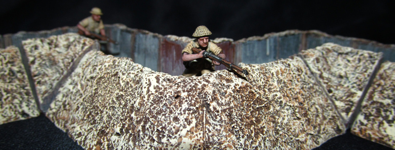 Drunken Samurai Painting Blog: 28mm Desert Trenches
