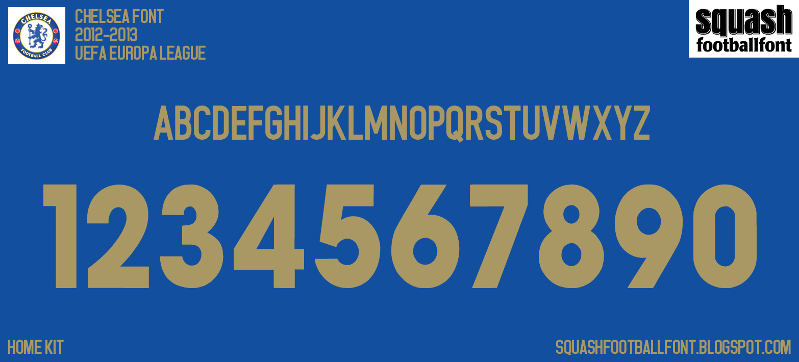 SFF: Chelsea 2012-2013 Font