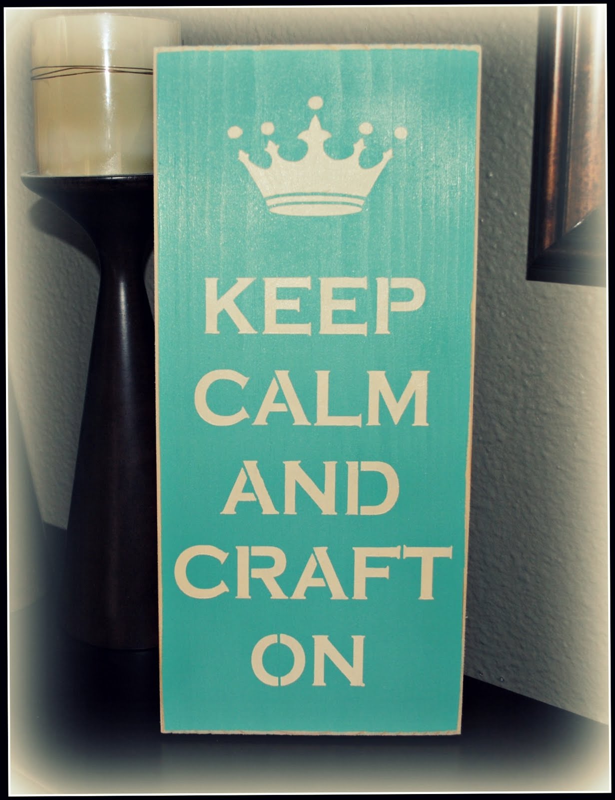 Simply Cute Creations: My new sign! CRAFT ON