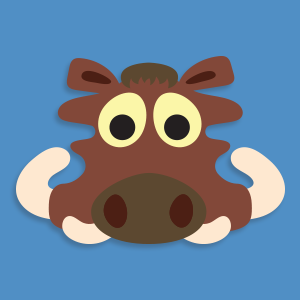 Masketeers Printable Masks: Printable Warthog Mask