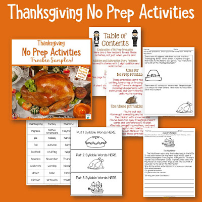Elementary Matters: Thanksgiving Resources