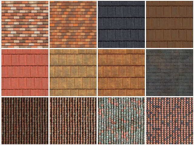 SKETCHUP TEXTURE: TEXTURE ROOFS