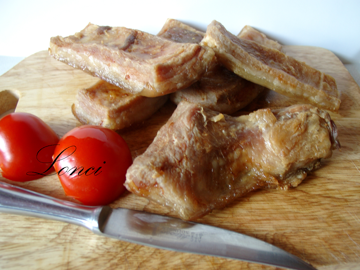 Lonci Vendéglője: Sült szalonna