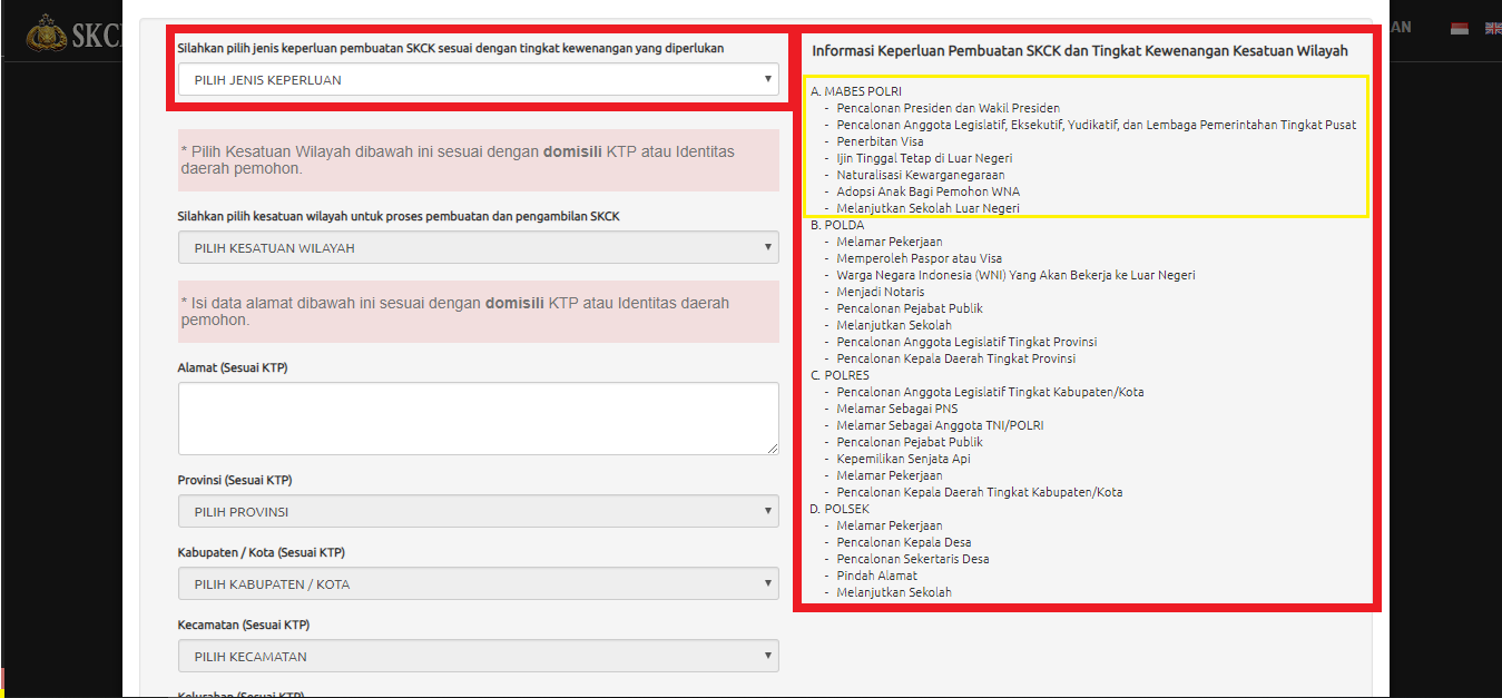 Cara Membuat SKCK Online untuk keperluan VISA Luar Negeri (Mabes Polri ...