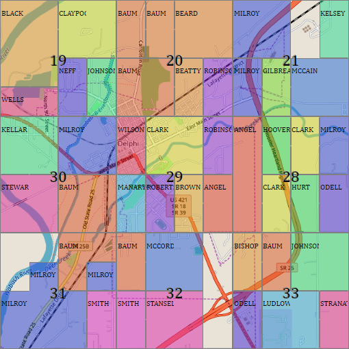 Generated Maps of Original Land Owners