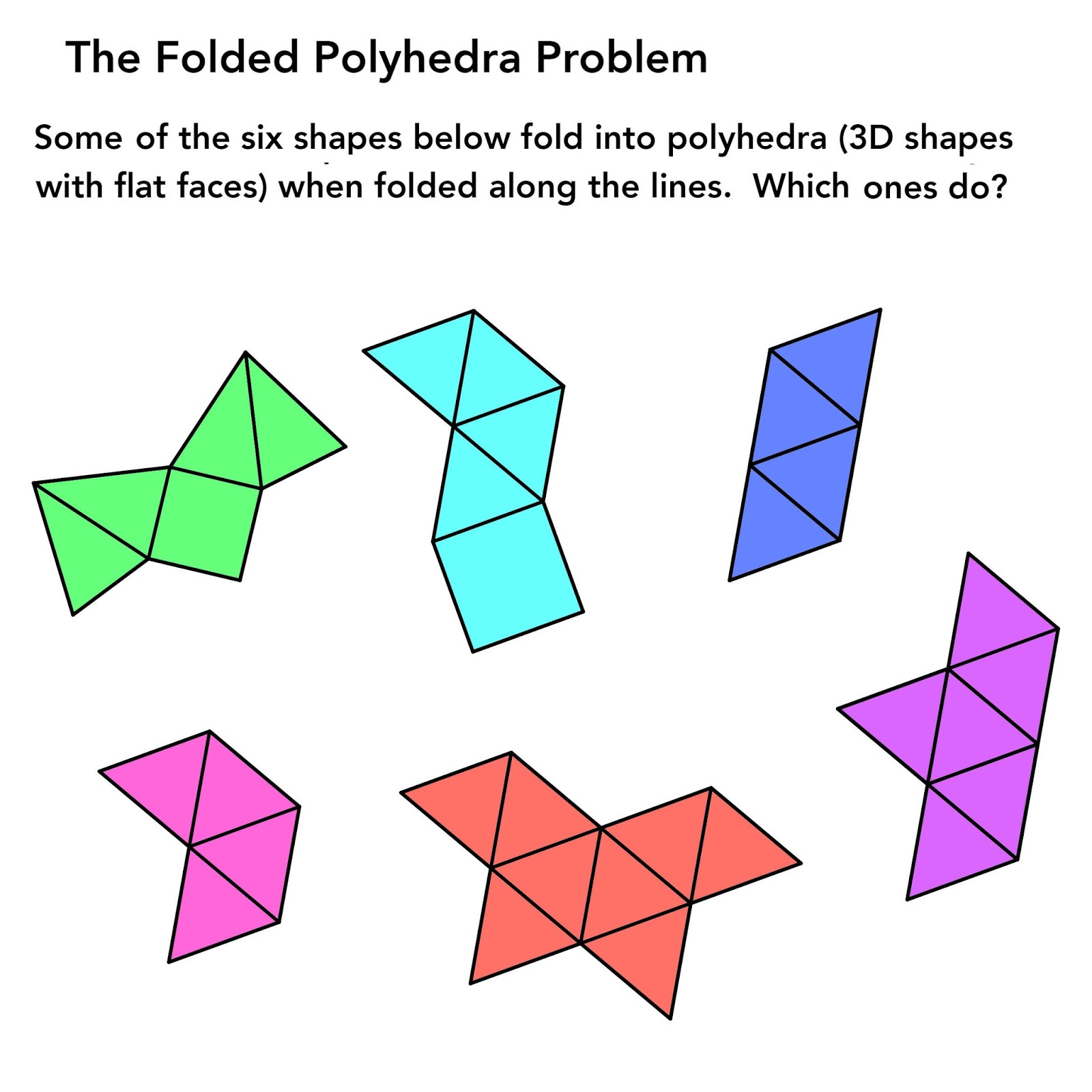 1001 Math Problems : Folded Polyhedra