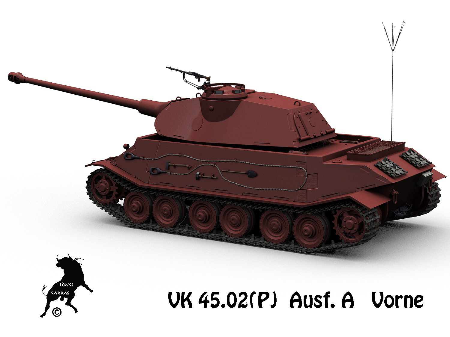 Modelos 3D: VK 45.02(P) Ausf. A Vorne