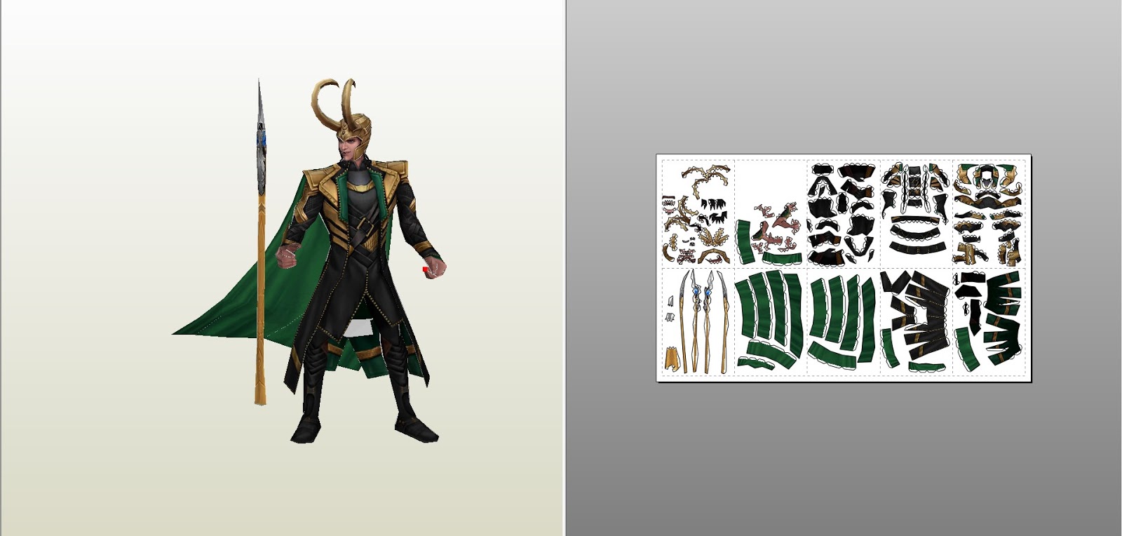 Papercraft Loki - Unfold Brazil