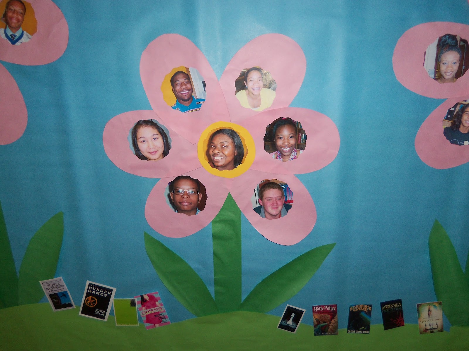 Library Displays: Our Library Helpers Make the Library Bloom