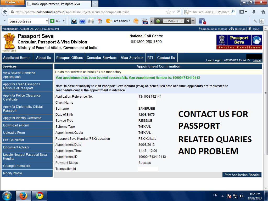 PASSPORT AND VISA SERVICE