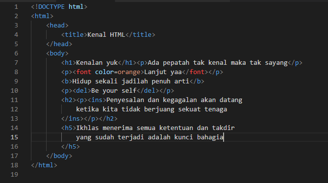 Bahasa HTML???