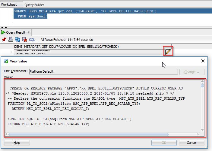Queries To Get Source Code From Database Dbms Metadata Get Ddl Dba Source Dba Views ~ Oracle